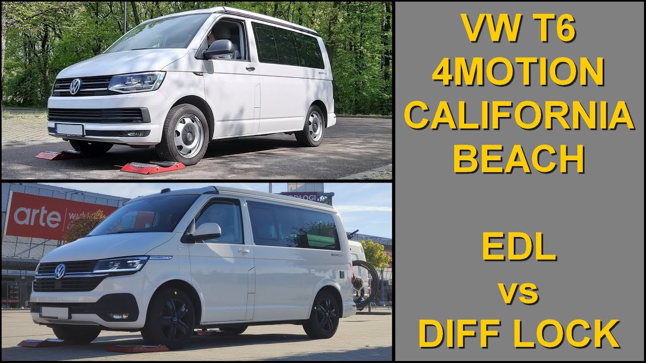 SLIP TEST - EDL vs DIFF LOCK - Volkswagen T6 California Beach 4Motion ...