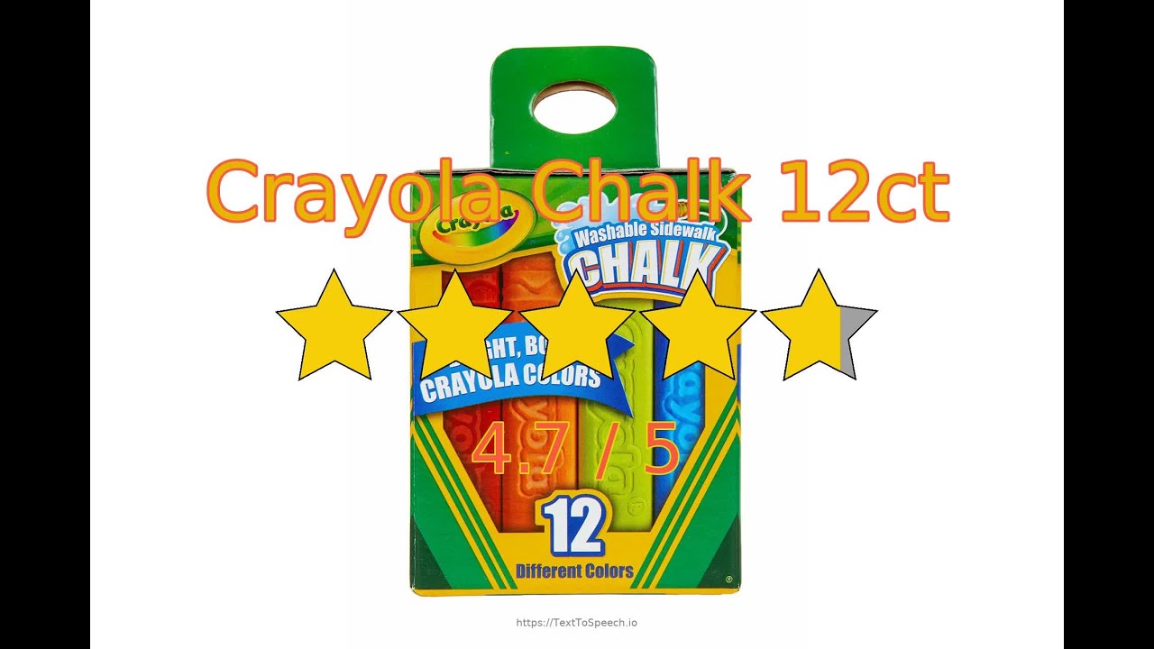 Let's review Crayola Chalk 12ct in 2025