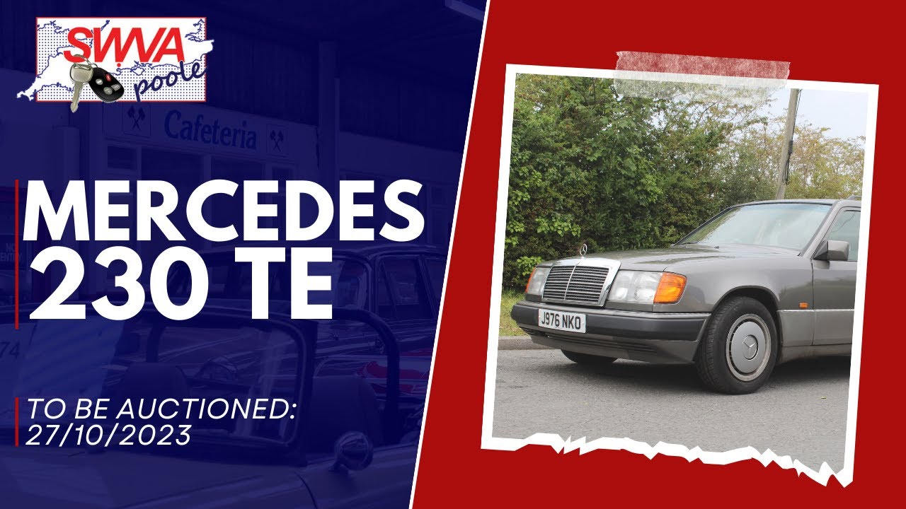 LOT 8 - Mercedes 230TE 1992 | SWVA 27th October 2023 Autumn Classic Car ...