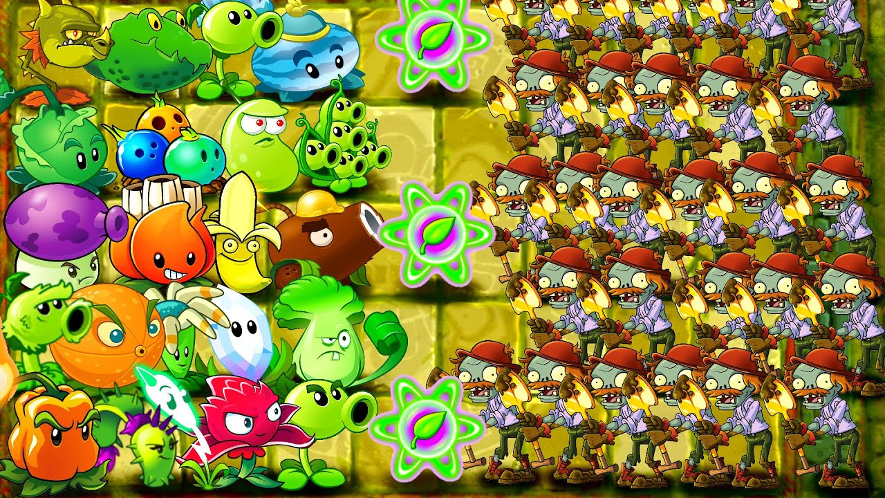 Excavator Zombie vs All Free Plants Max Levels Power-Up - PVZ 2 ...