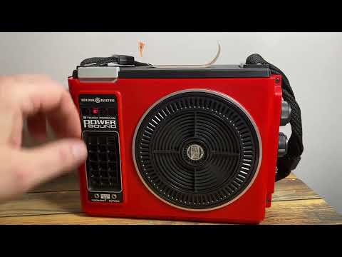 GE General Electric Power Sound Loudmouth 8 Track Player - YouTube