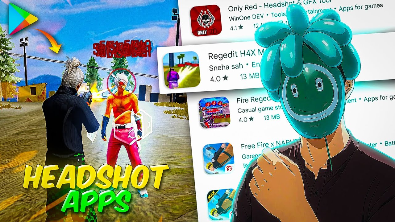 Trying Free Fire Headshot Apps From Play Store 💀 2025 - YouTube