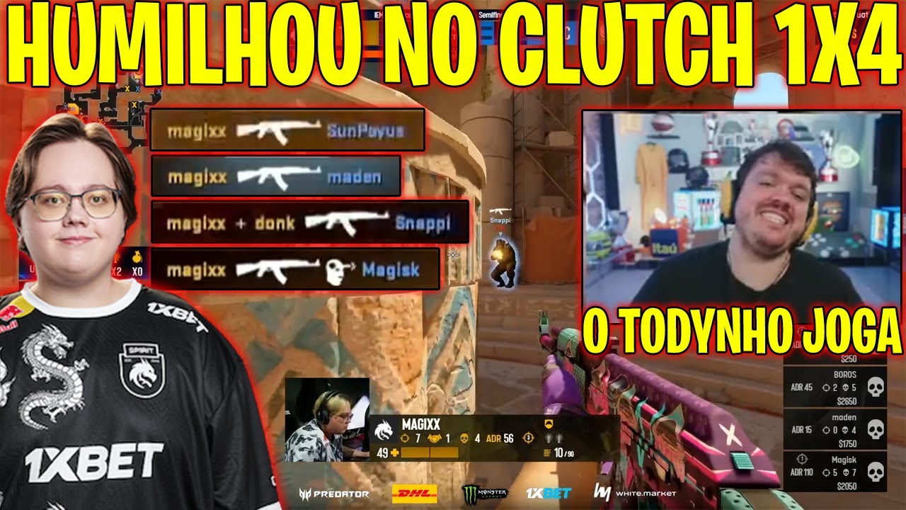 MAGIXX IMPRESSIONOU TODA A ARENA COM CLUTCH 1X4 INSANO!!🔥🔥🔥🔥 - YouTube
