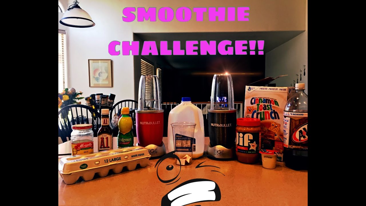 SMOOTHIE CHALLENGE!!! (GONE WRONG!!!) - YouTube