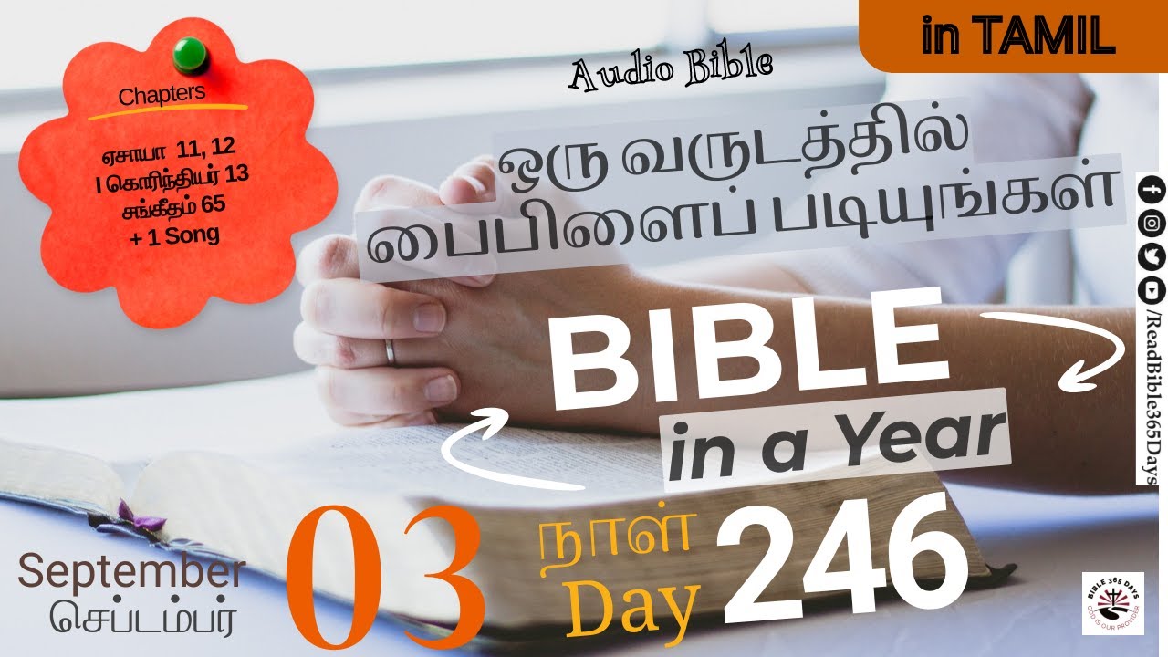 Bible in a Year - Day 246 - ஓராண்டில் பைபிளைப் படியுங்கள் # ...