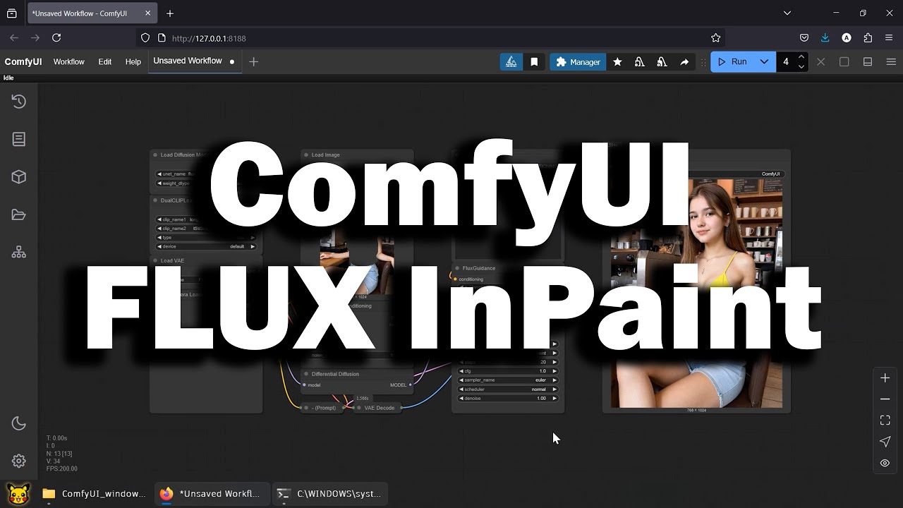ComfyUI - Flux InPaint Workflow - YouTube