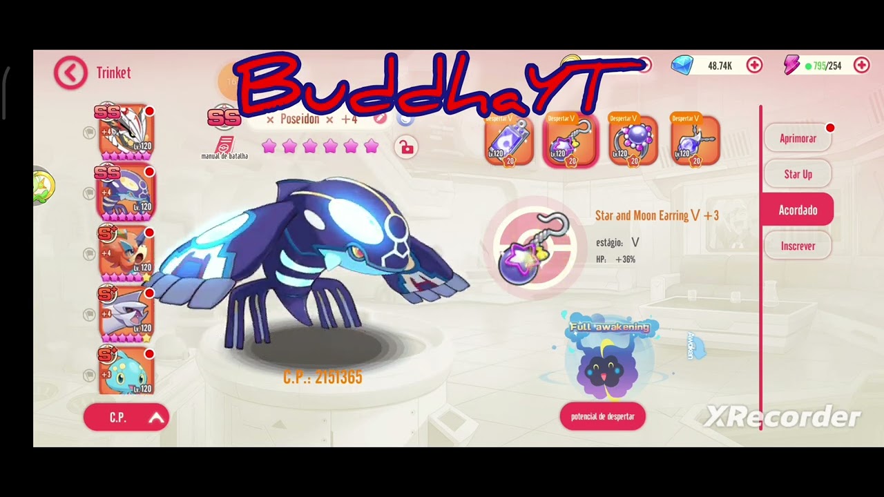 Team Água com Palkia + Review das skills Full Z move. - YouTube