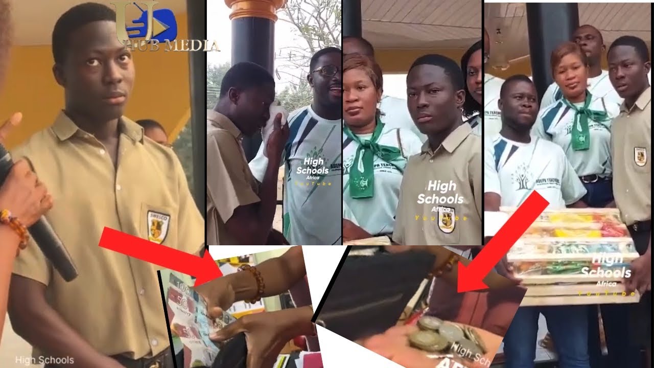 Jeff of SWESCO in tears as he received a huge scholarship- High School ...