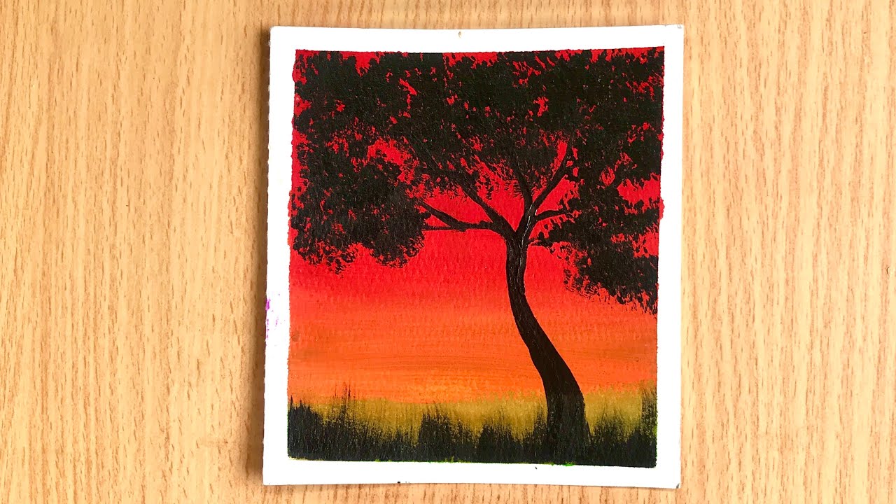 Scenery Painting Ideas For Beginners - YouTube