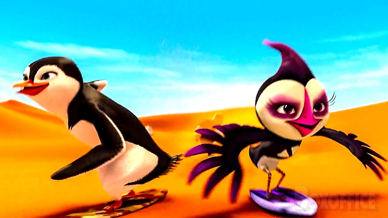The Cool Penguin Squad Surf on the Sand!! | Surf's Up 2: WaveMania ...