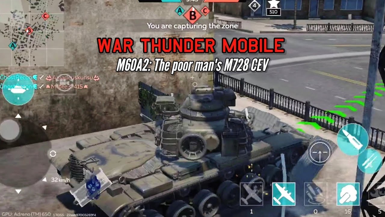 M60A2: The poor man's M728 CEV - War Thunder Mobile - YouTube