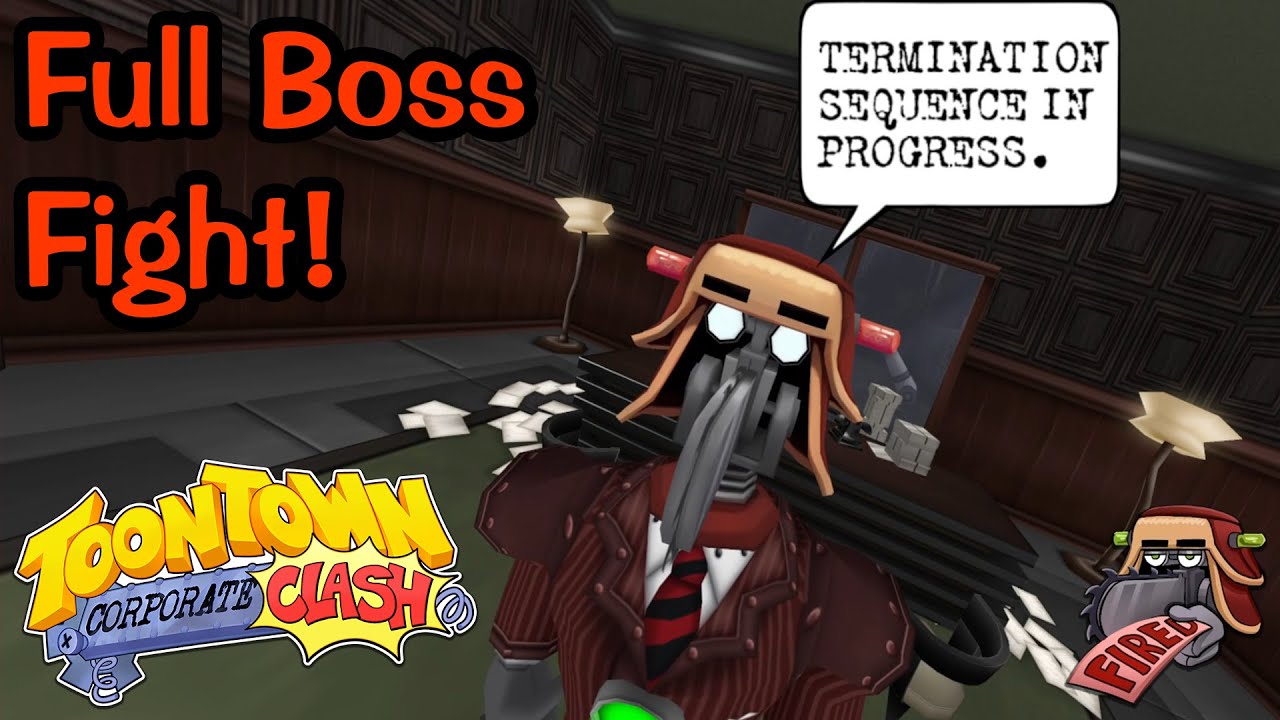 Toontown: Corporate Clash | Chainsaw Consultant Boss Fight! - YouTube