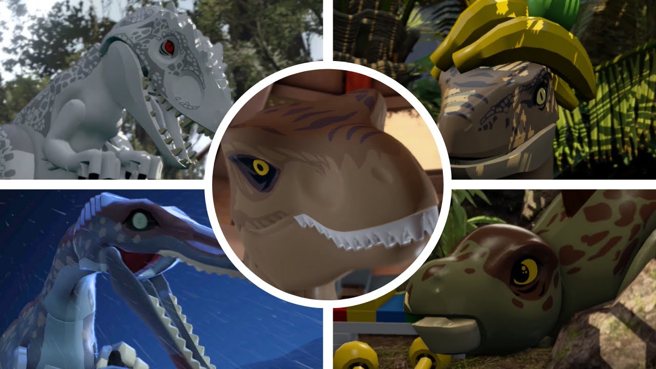 LEGO Jurassic World - All Bosses/All Boss Fights (PC, PS3, PS4 ...