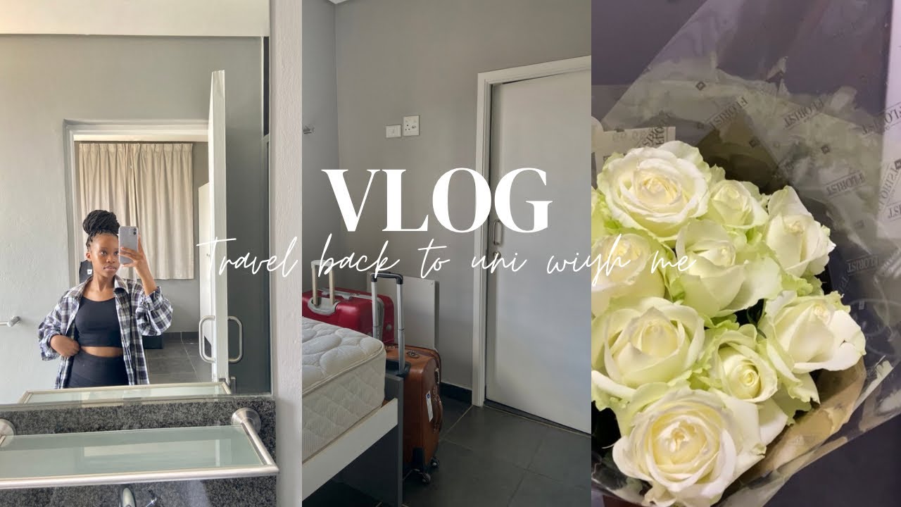 FIRST VLOG | TRAVEL BACK TO UNI WITH ME | UFS STUDENT - YouTube
