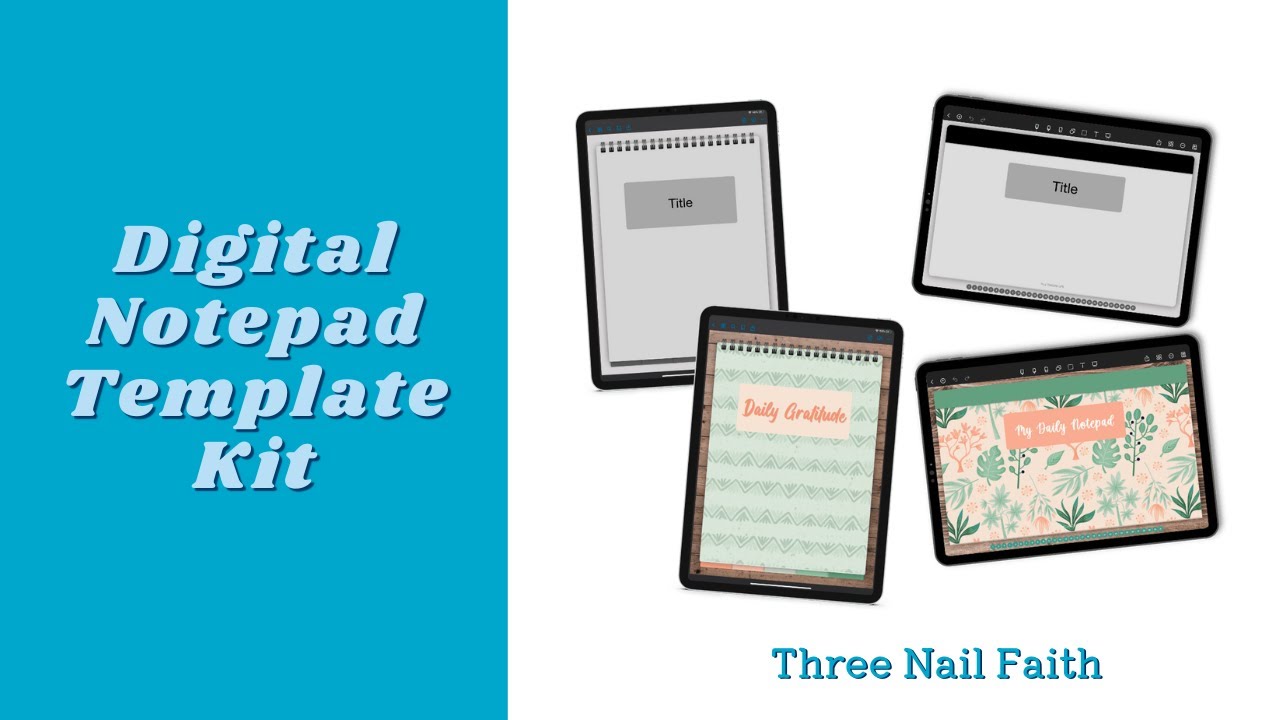 Digital Notepad Template Kit Review | Behind the scenes look at this ...