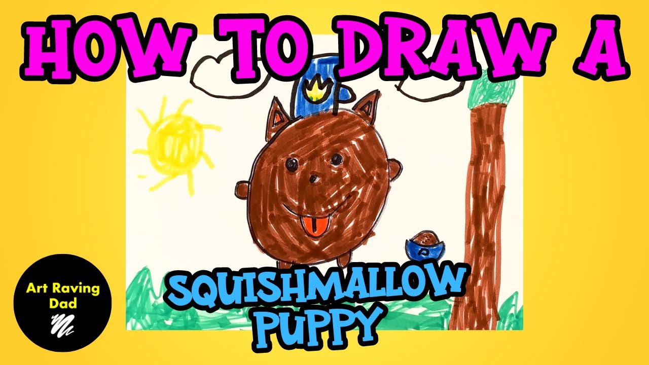 How To Draw A Squishmallow Puppy - YouTube