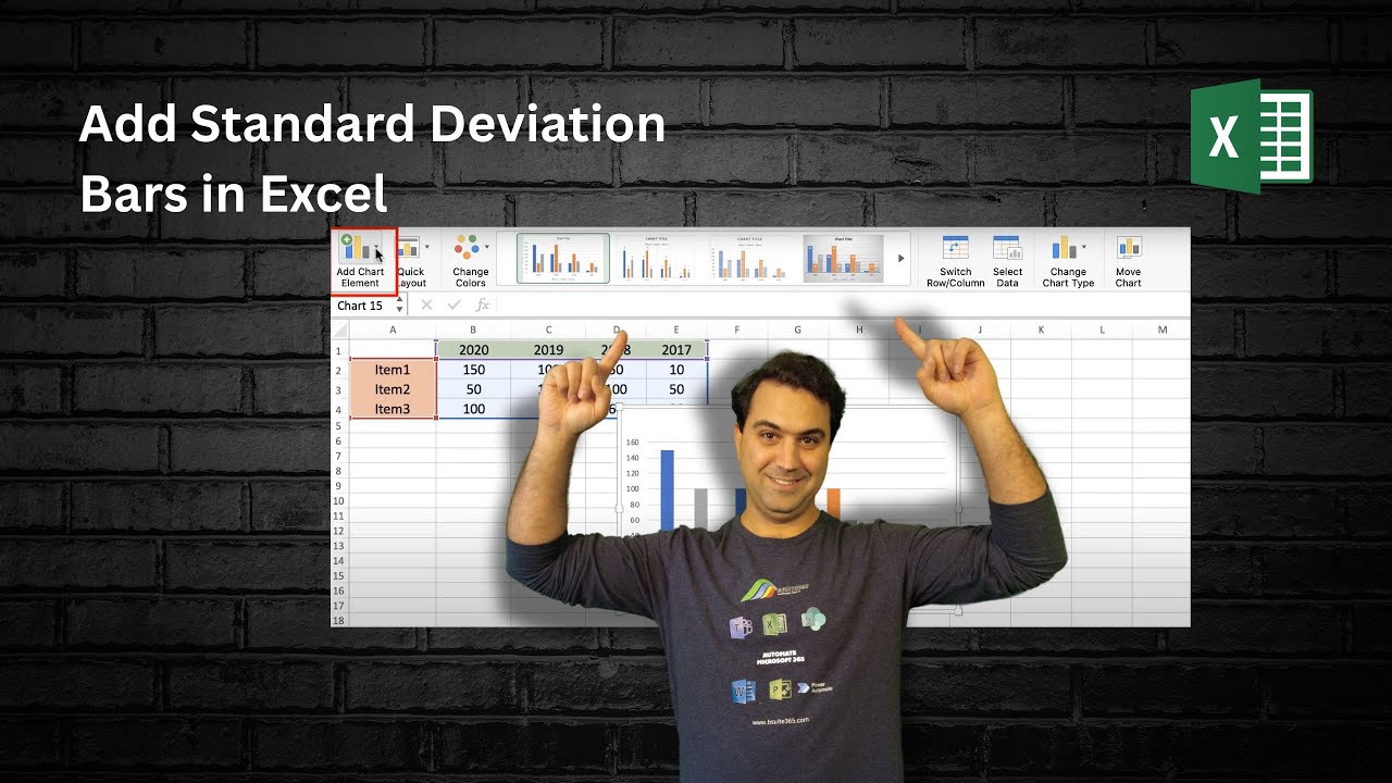 How To Add Standard Deviation Bars In Excel YouTube How To Add Standard Deviation Bars In Excel YouTube