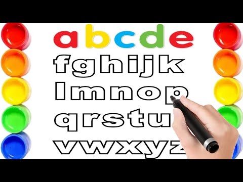 Learn abc 🔤, abcd lower case letters 🔡 |Easy abcd drawing for kids 🖌️🎨 ...