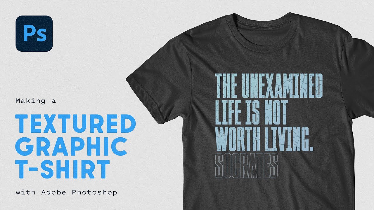 Making a Textured Graphic T-Shirt with Adobe Photoshop - YouTube