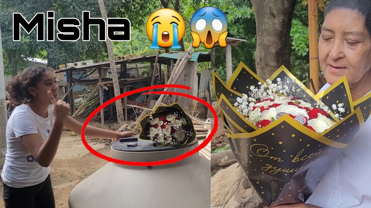 Le regalaron flores a mi mamá y mira lo que Misha hizo😭😱 - YouTube