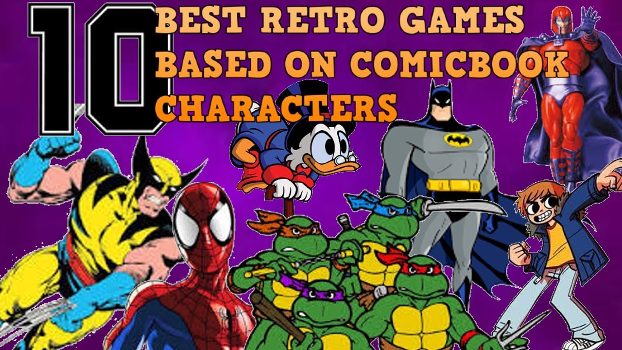 10 BEST RETRO GAMES BASED ON COMIC CHARACTERS| RANKED - YouTube