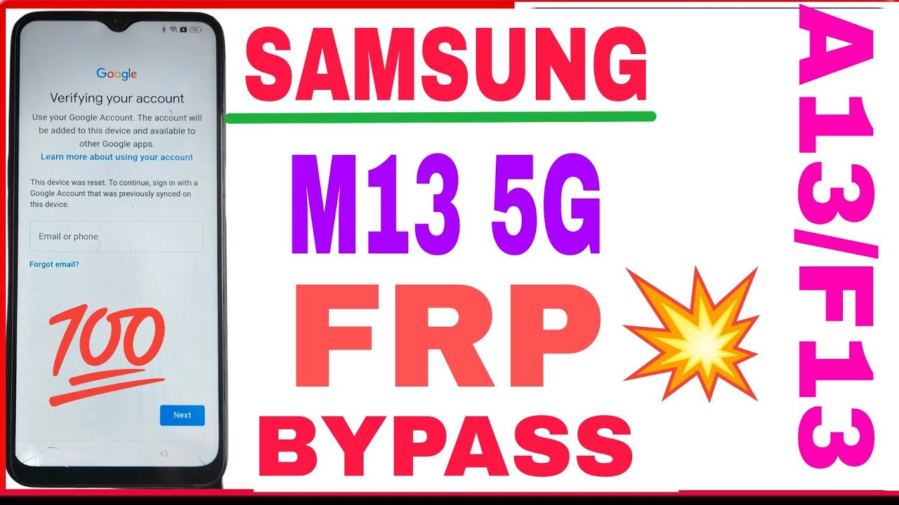 Finally New method Samsung Frp bypass M13 5g/M13/A13/F13 Frp Bypass.. (M136B) Unlock Google ...