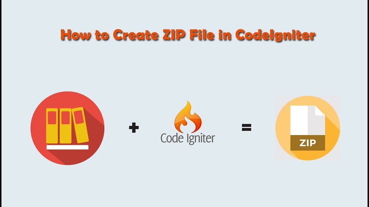 How To Create ZIP File In CodeIgniter YouTube How To Create ZIP File In CodeIgniter YouTube