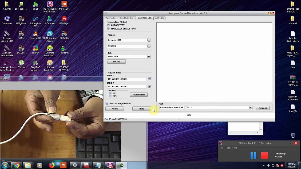 SC6531 IMEI Repair by Avenger Box - YouTube