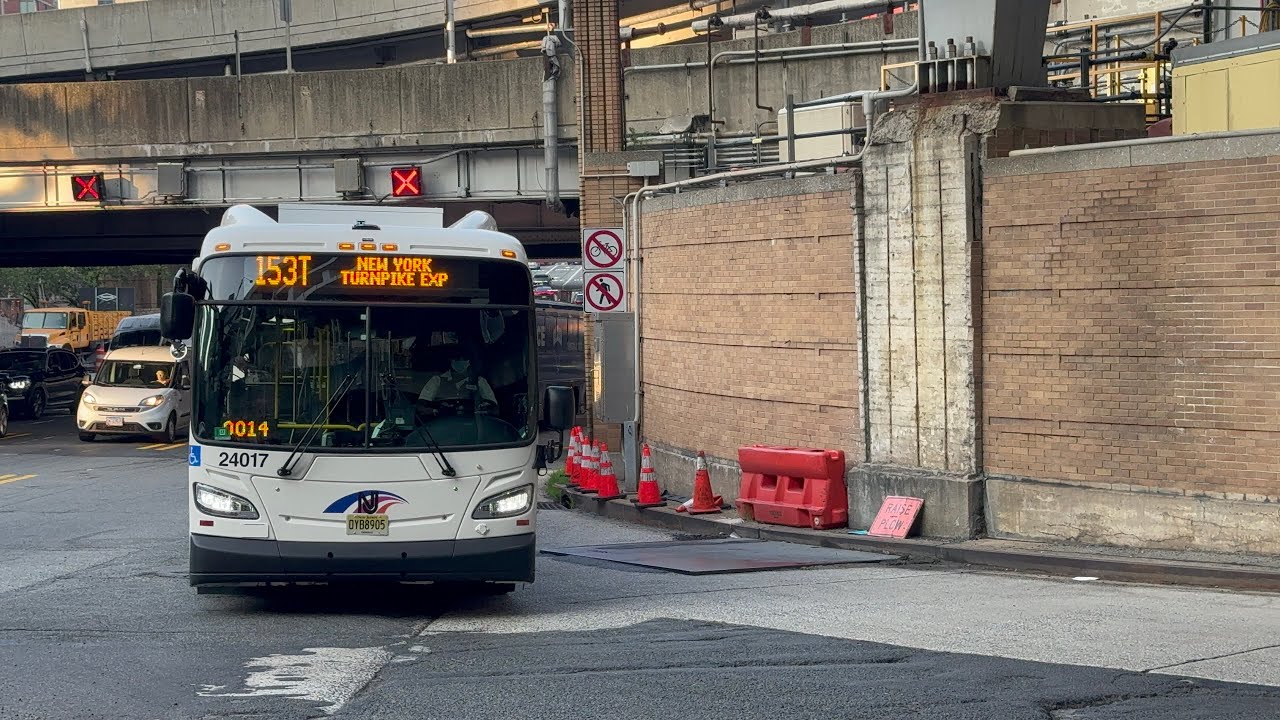 NJ Transit MTA Coach USA & Other Bus Action Near The Port Authority Bus ...