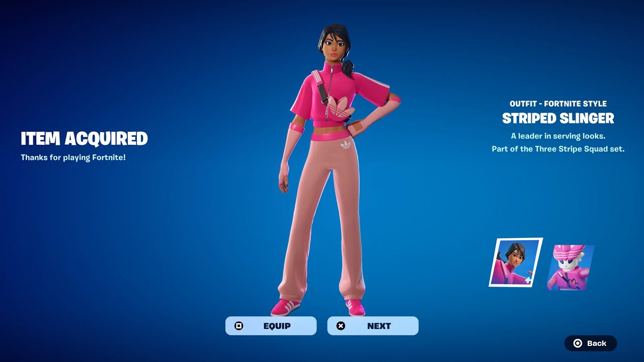 How To Get Striped Slinger Skin FREE In Fortnite (Unlocked LEGO Striped ...