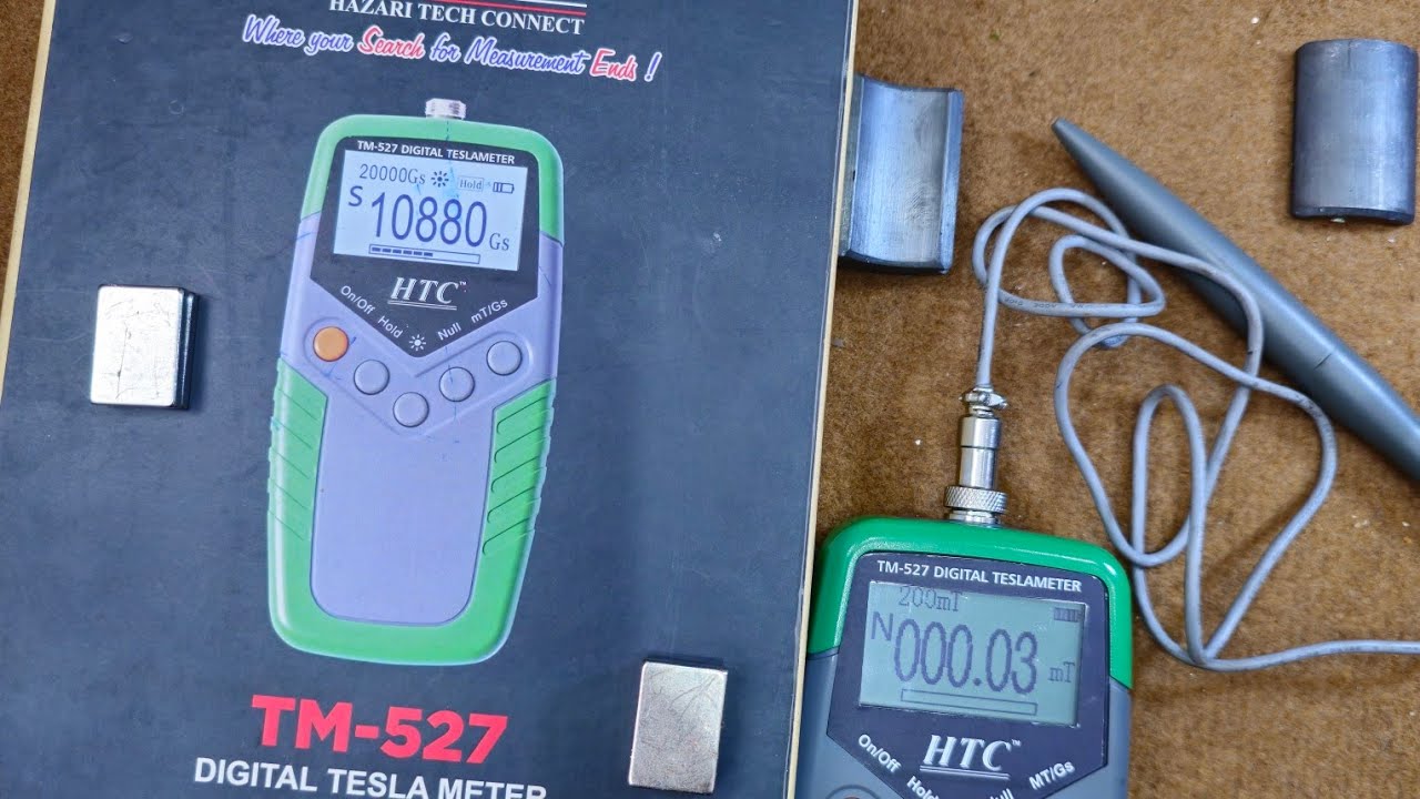 Gauss Meter, Tesla Meter, Magnet Power measurement - YouTube