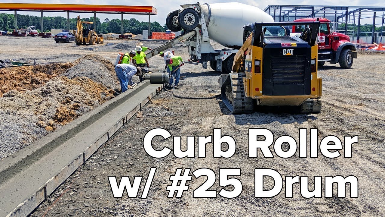 Curb Roller With #25 Drum - YouTube