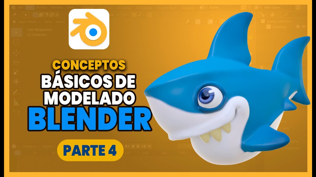 Tutorial básico de modelado en Blender en español ::: Parte 4 👈 - YouTube