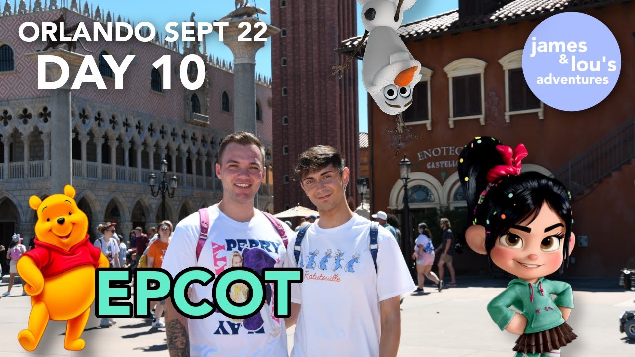 EPCOT (DAY 10)! MEETING VANELLOPE, RIDING FROZEN, EATING EPCOT 40TH ...