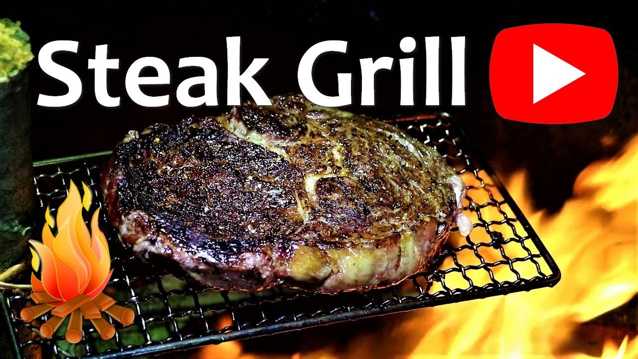 Steak in the Woods | How to Improvise a Grill | Campfire Cooking ...