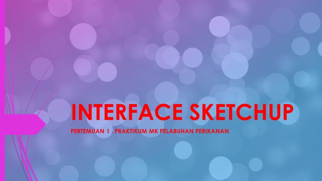 Interface Sketchup - YouTube