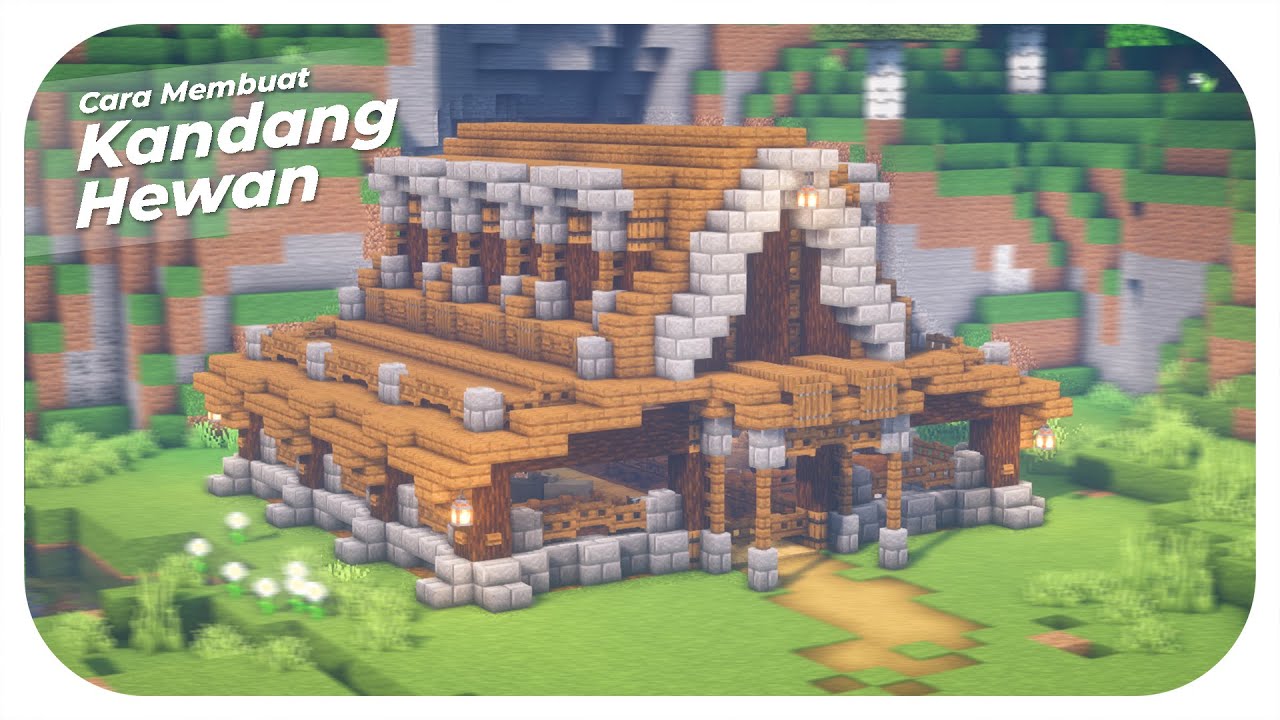 🧱 Minecraft: Cara Membuat Kandang Hewan 🐄 || How To Build an Animal Pen ...