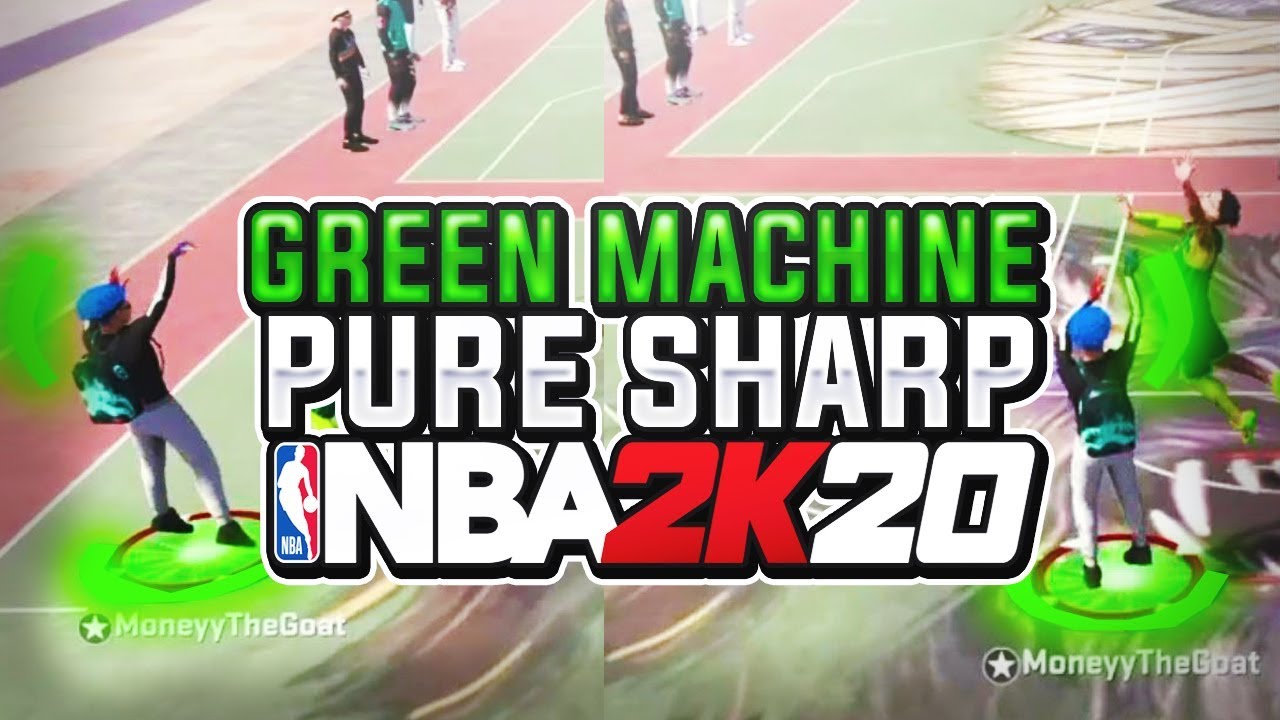 MY SUPERSTAR 2 PURE SHARP IS A GREEN MACHINE! NBA 2K20 NOW IM SS2 IM ...