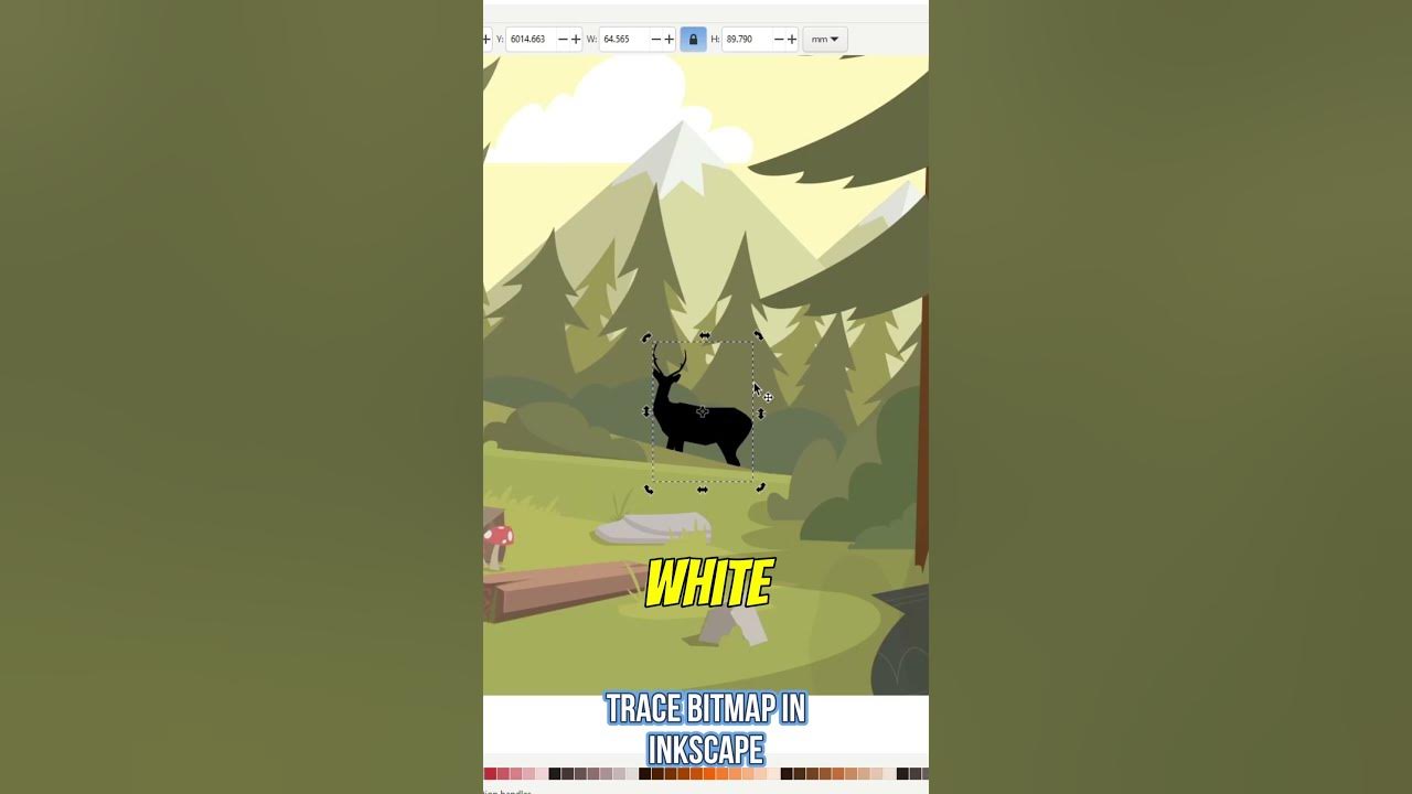 Trace Bitmap feature in Inkscape. #tutorial #art #inkscape #vectorart - YouTube