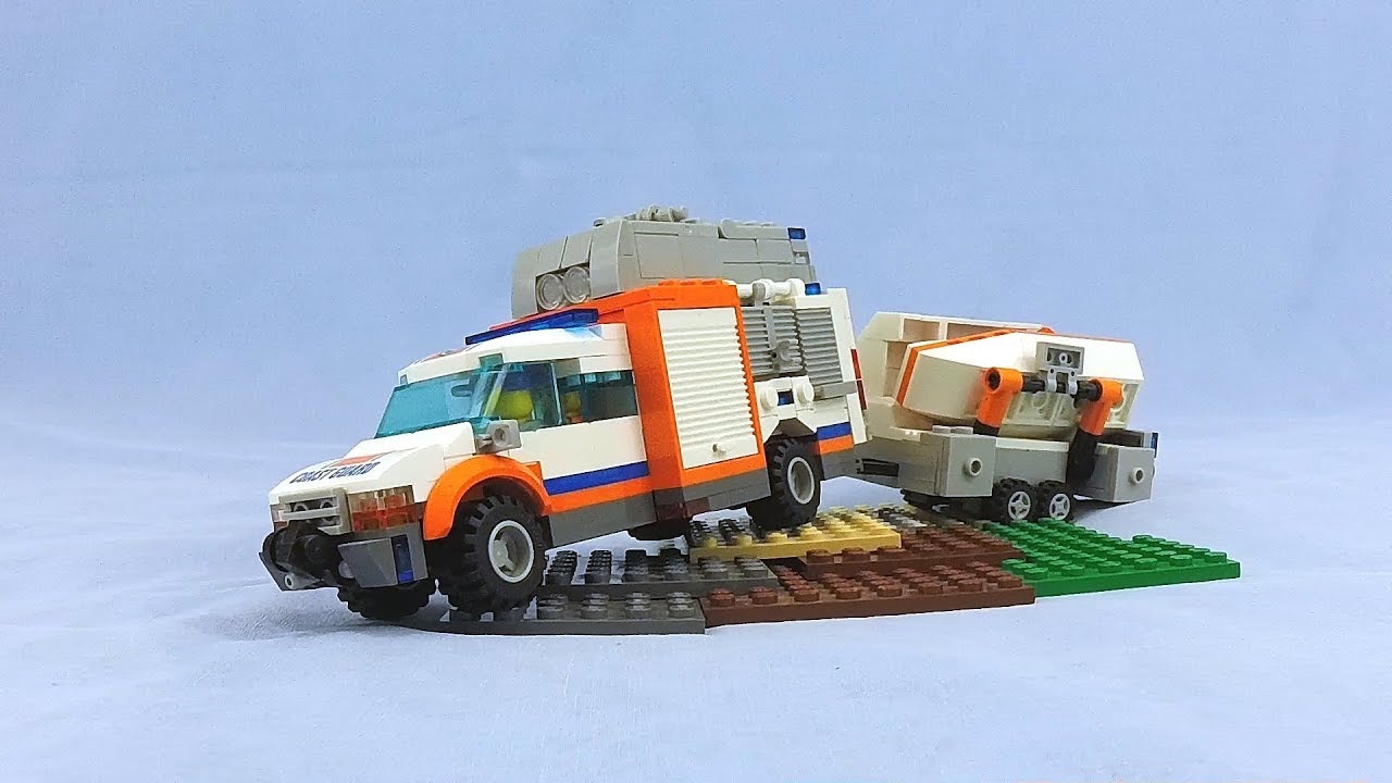 Custom LEGO Waterous Rescue Truck With Trailer! - YouTube