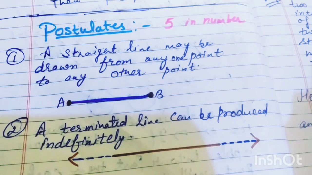 #Class 9 th Ncert Maths Chapter 5th(Intoduction to Euclid's Geometry ...