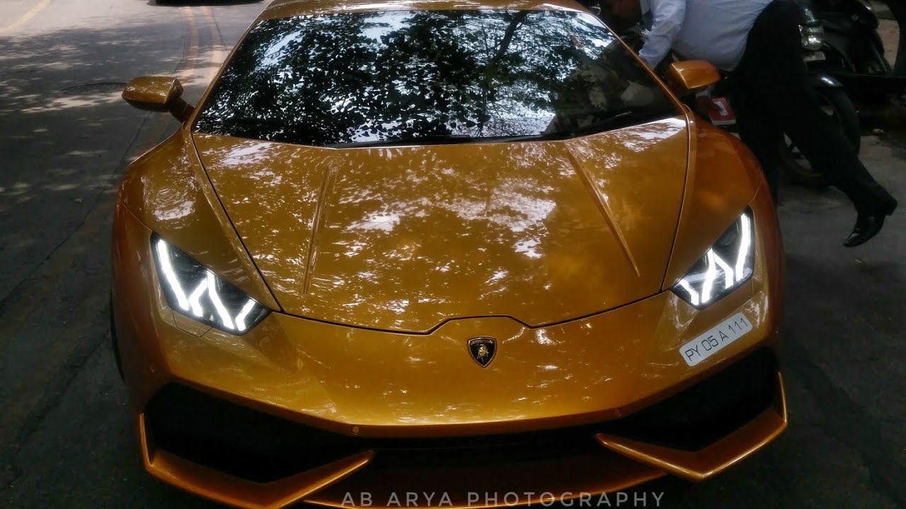 LAMBORGHINI HURACÁN in ORO ADONIS SHADE in THANE(INDIA). - YouTube