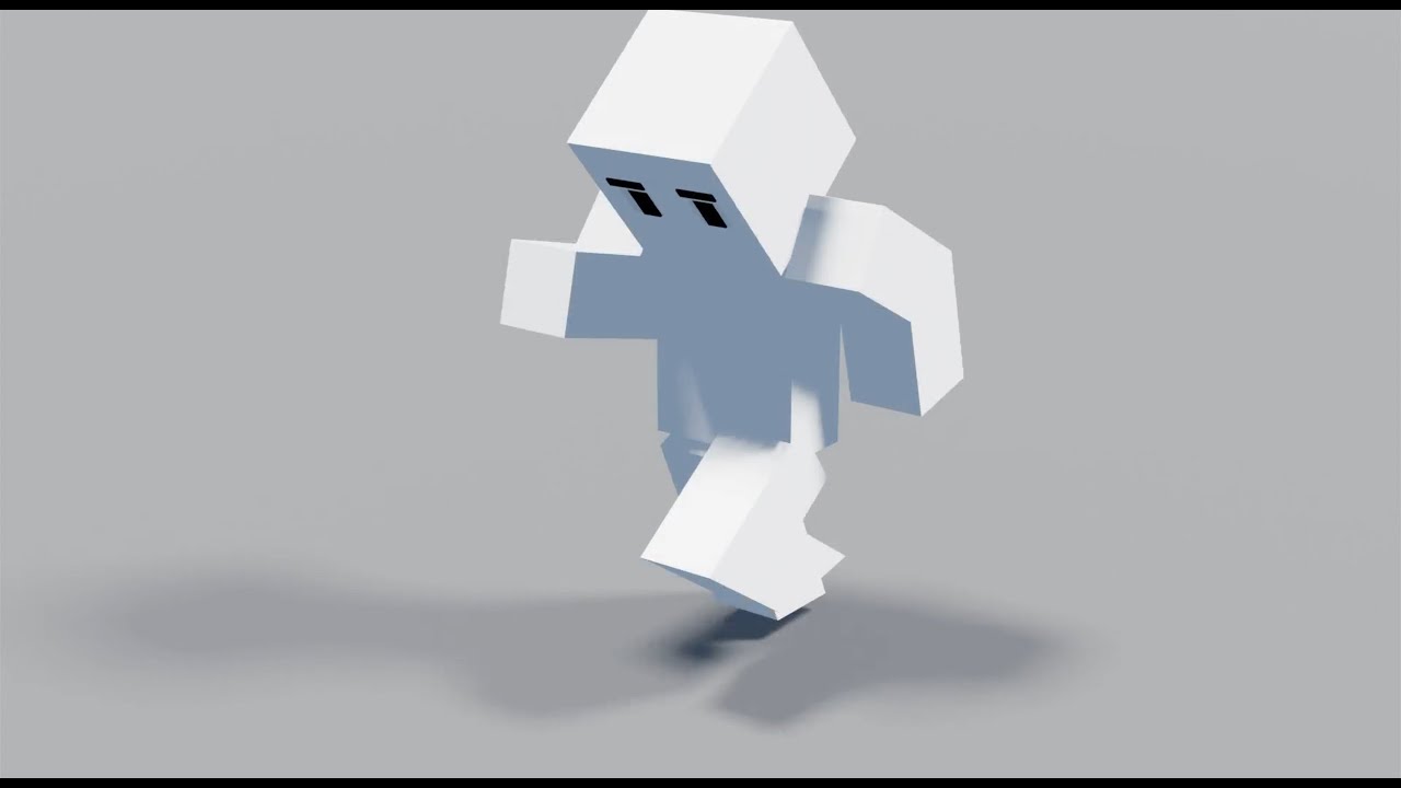 Minecraft Running Animation - YouTube