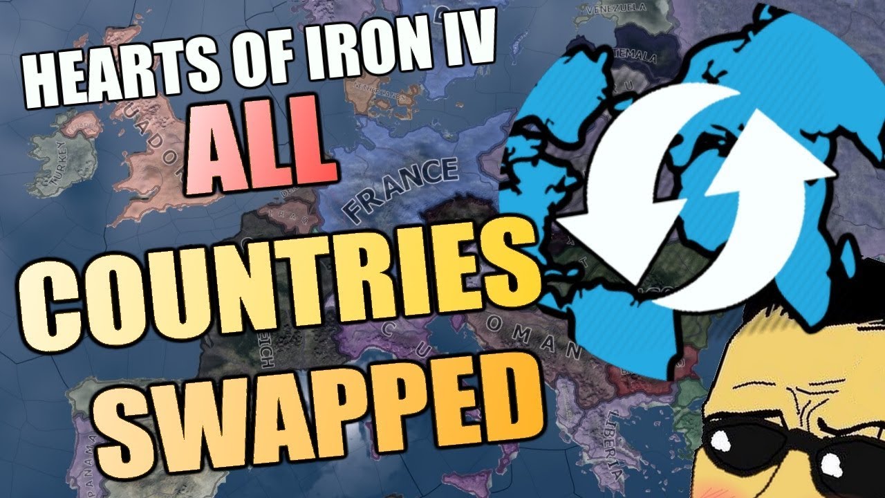 Hearts Of Iron 4: All COUNTRIES SWAPPED - YouTube