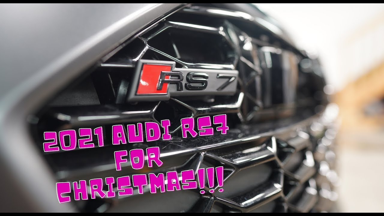 Wrapping a Brand New 2021 Audi RS7 for Christmas! - YouTube