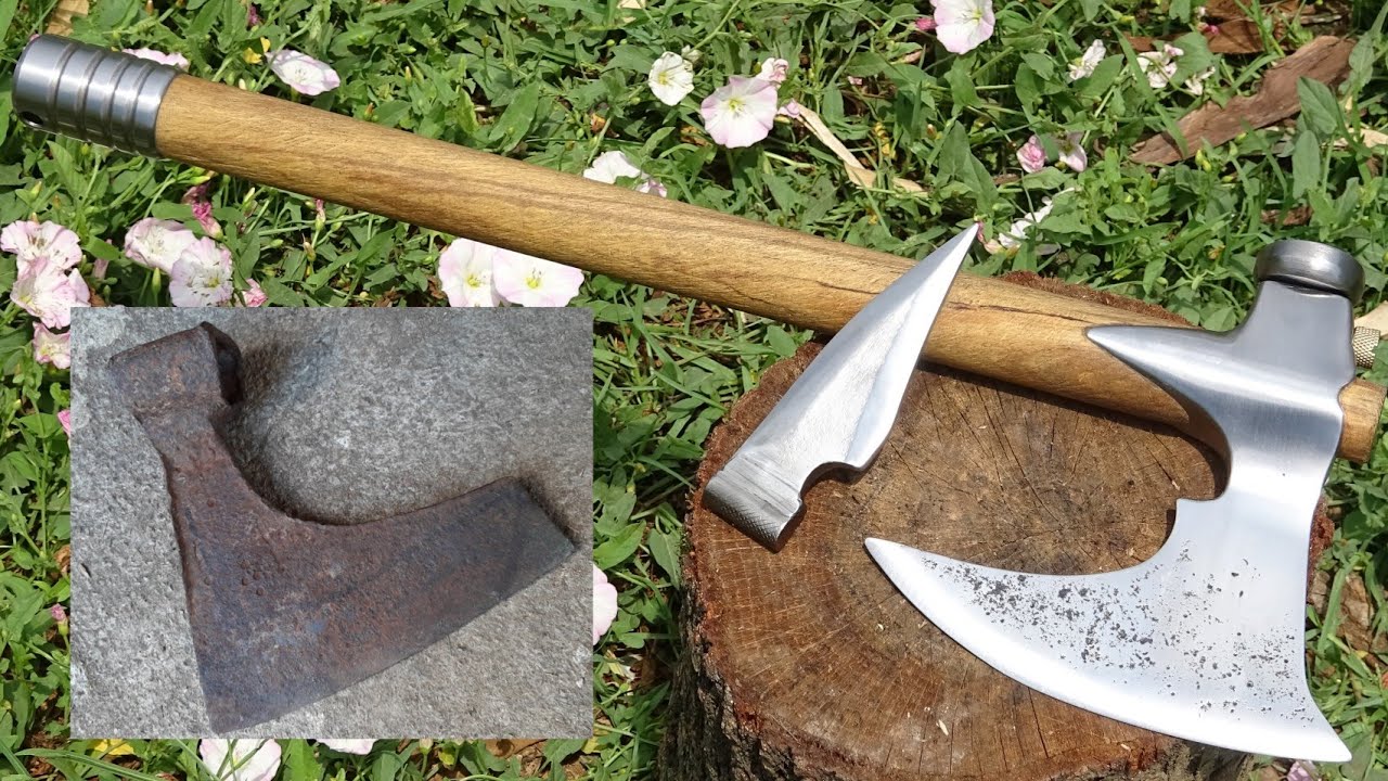 Eski Bir Balta Kamp Baltasına Dönüştürmek ! bushcraft kamp baltası ...