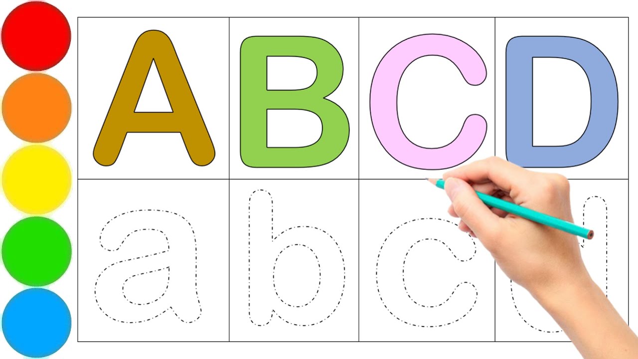 Learn to Write Alphabets | ABCD | abcd | English for kids | Kids class ...