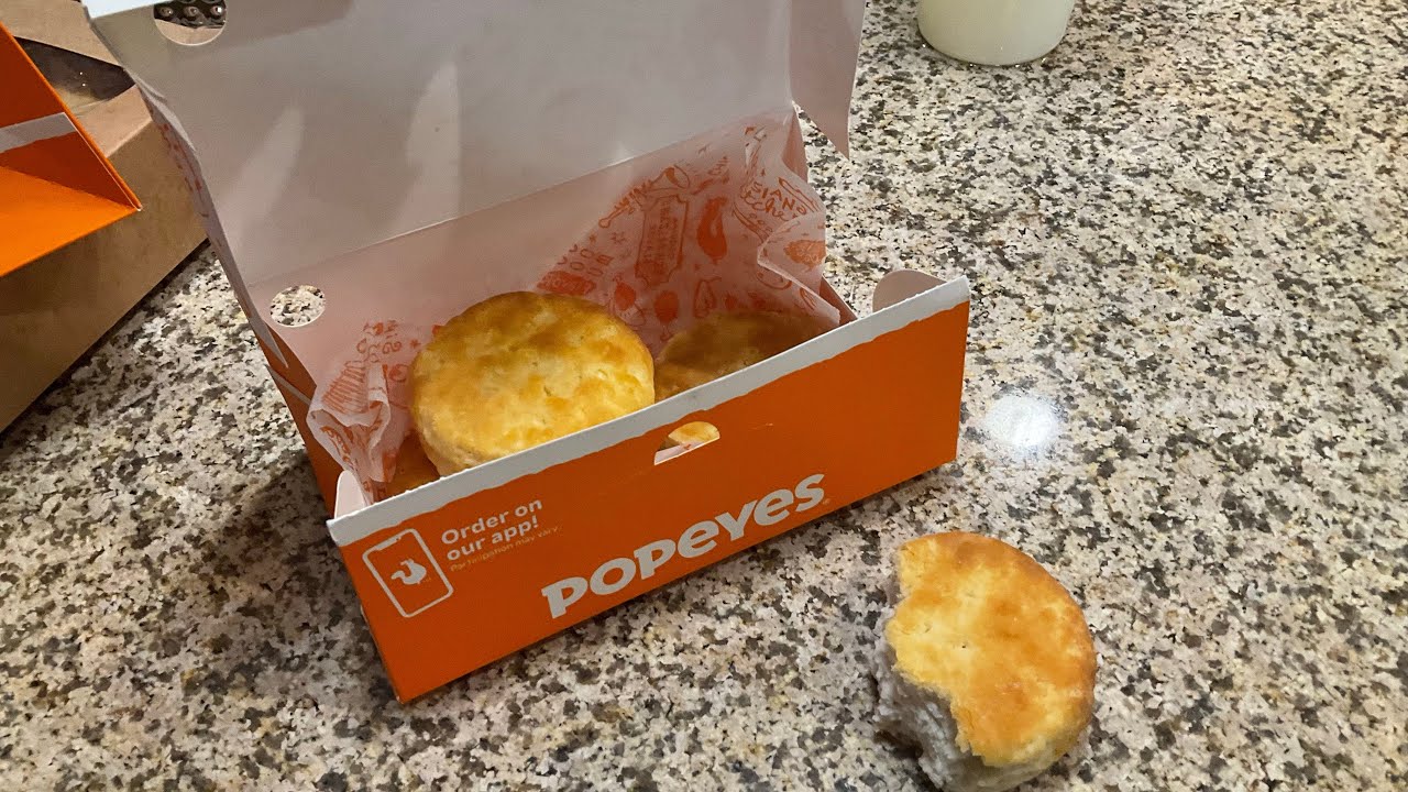 Nearly Nine Minutes of me Eating Two Popeyes Biscuits with no Water ...