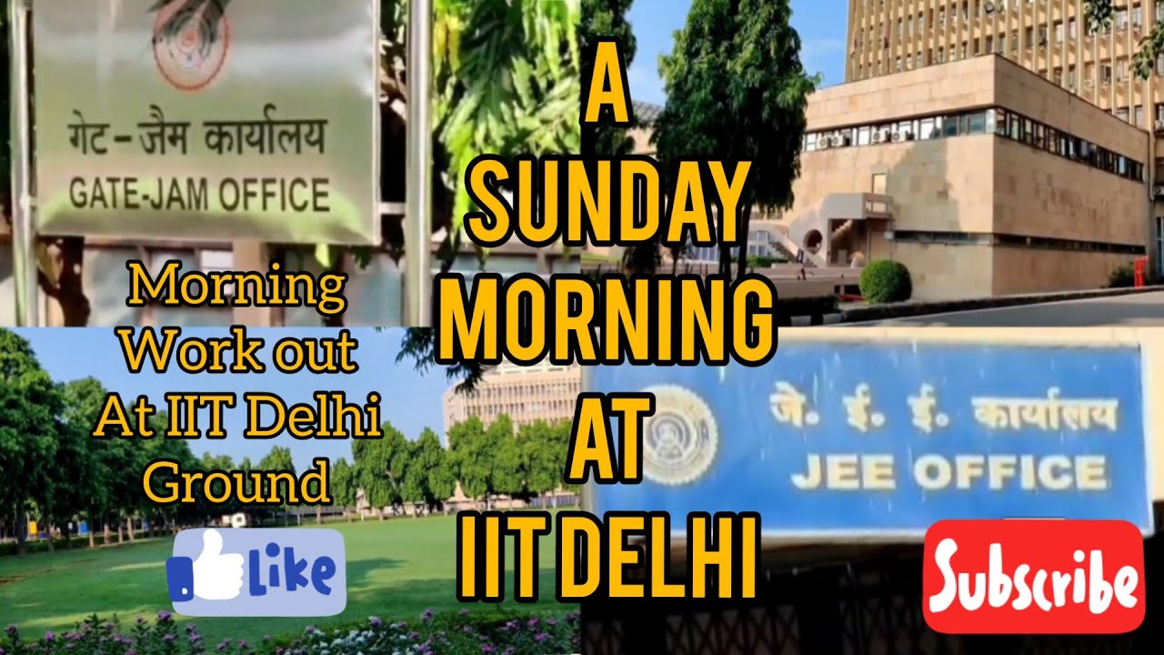 Sunday Morning at IIT Delhi | Morning work out at Playground |Campus ...