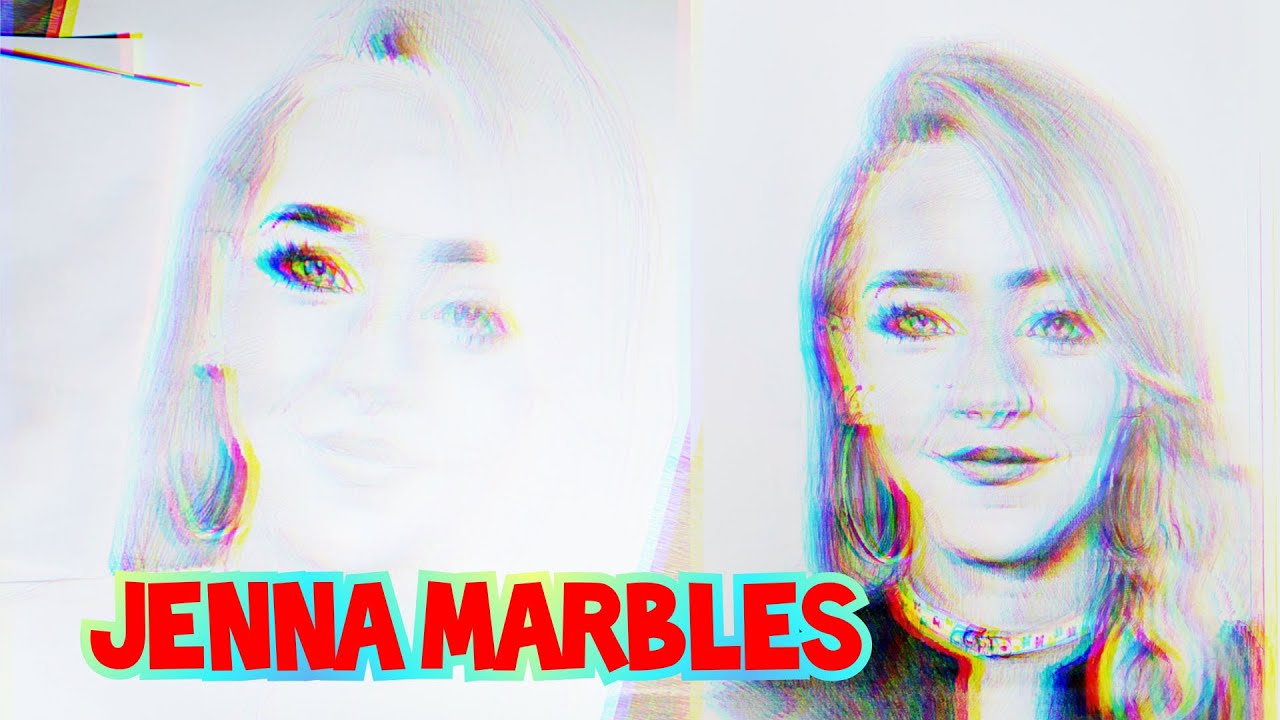 JENNA MARBLES ☆ portrait ☆ TIMELAPSE - YouTube